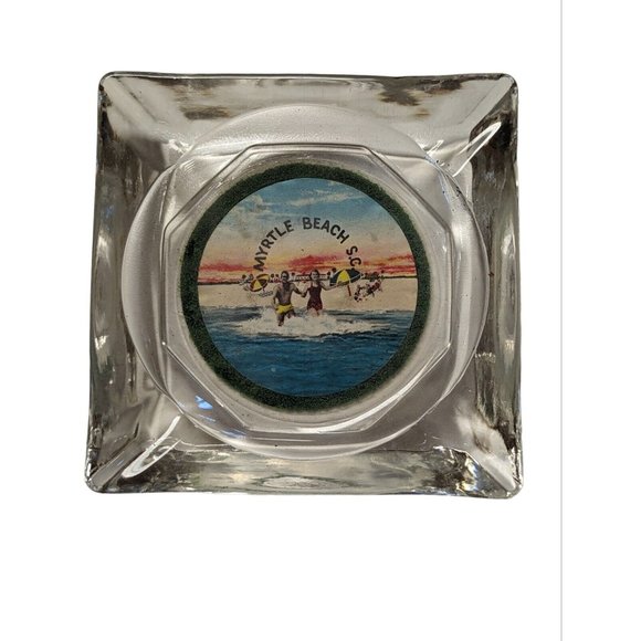 Accents | Vintage Myrtle Beach South Carolina Clear With Picture | Poshmark
